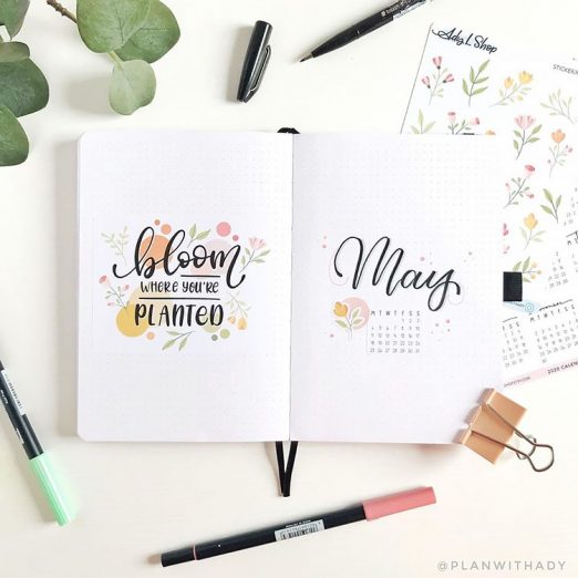 Bullet Journal Header Ideas for Your Cover Page - Mom's Got the Stuff