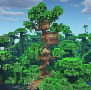 20 Minecraft Treehouse Build Ideas and Tutorials - Mom's Got the Stuff