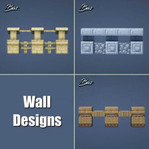 Minecraft Wall Design Ideas - Mom's Got the Stuff