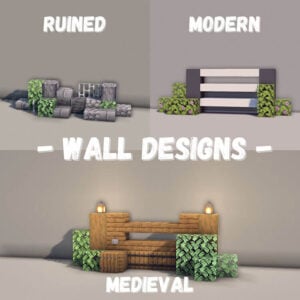 Minecraft Wall Design Ideas - Mom's Got the Stuff
