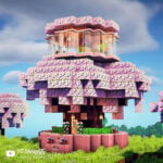 Minecraft Cherry Blossom Builds - Mom's Got the Stuff