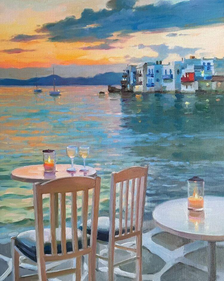 Beautiful Sunset Painting Ideas - Mom's Got the Stuff